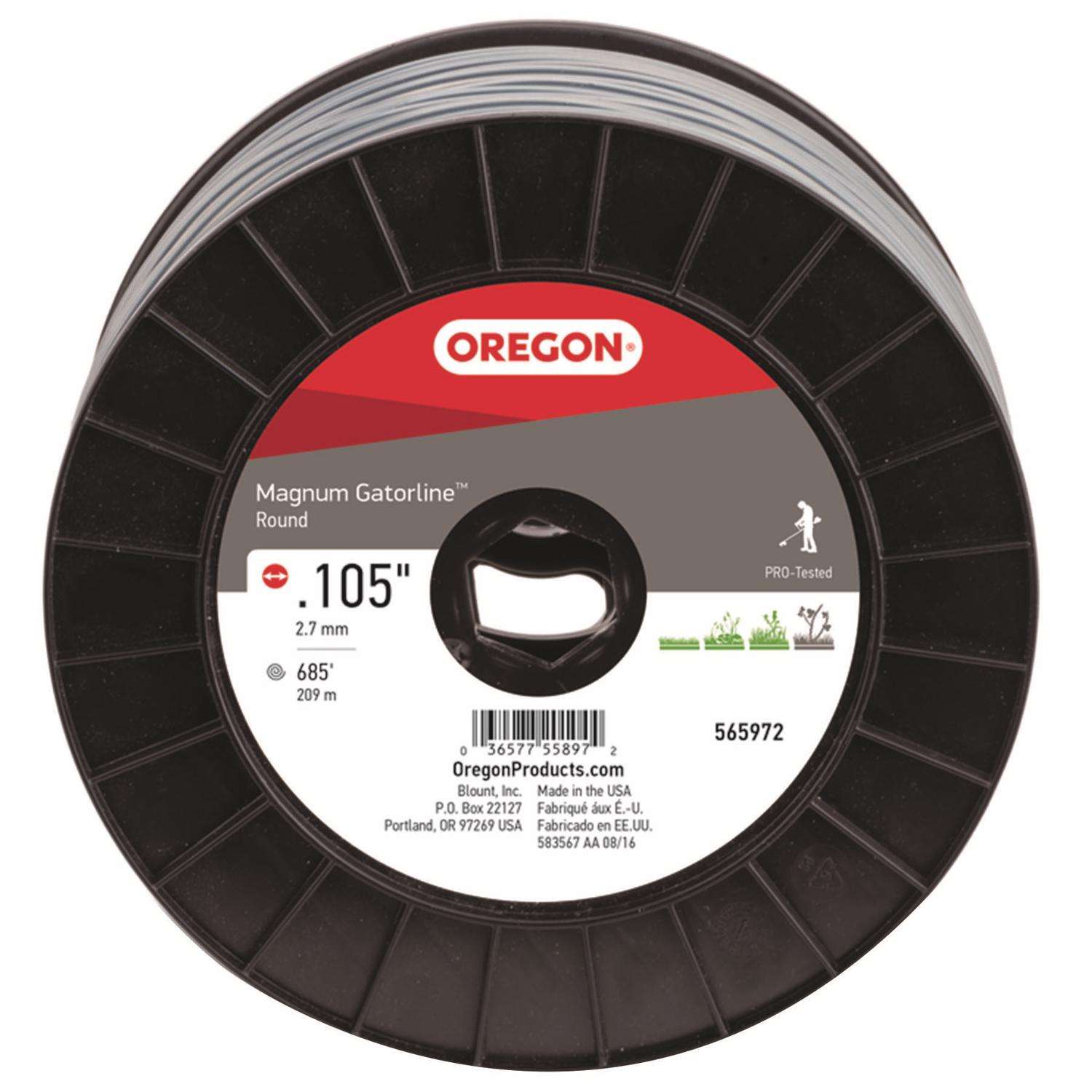 Oregon Magnum Gatorline Professional Grade 0.105 in. D X 685 ft. L ...
