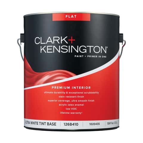 Clark+Kensington Flat Tint Base Ultra White Base Premium Paint Interior ...