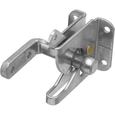 National Hardware Zinc-Plated Silver Steel Automatic Gate Latch - Ace ...