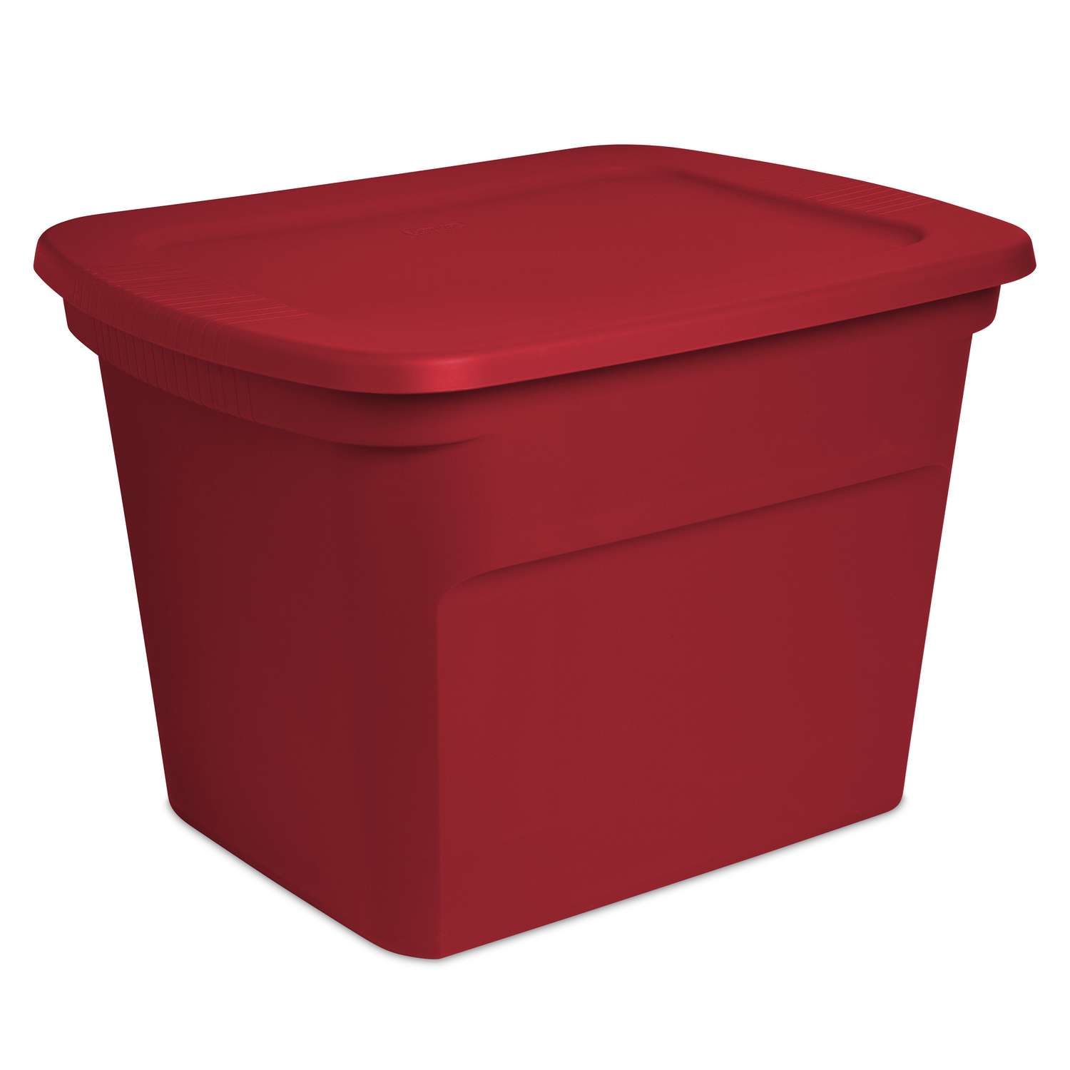 Sterilite 18 gal Red Storage Tote 15.63 in. H X 17.63 in. W X 23.5 in ...