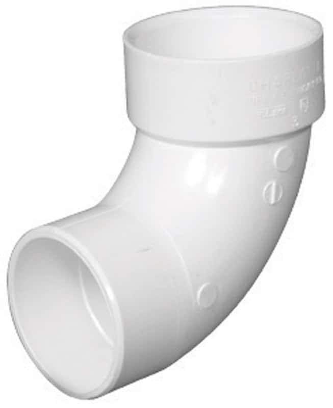 Charlotte Pipe Schedule 40 1-1/2 in. Hub x 1-1/2 in. Dia. Spigot PVC 90 Degree Street Elbow ...
