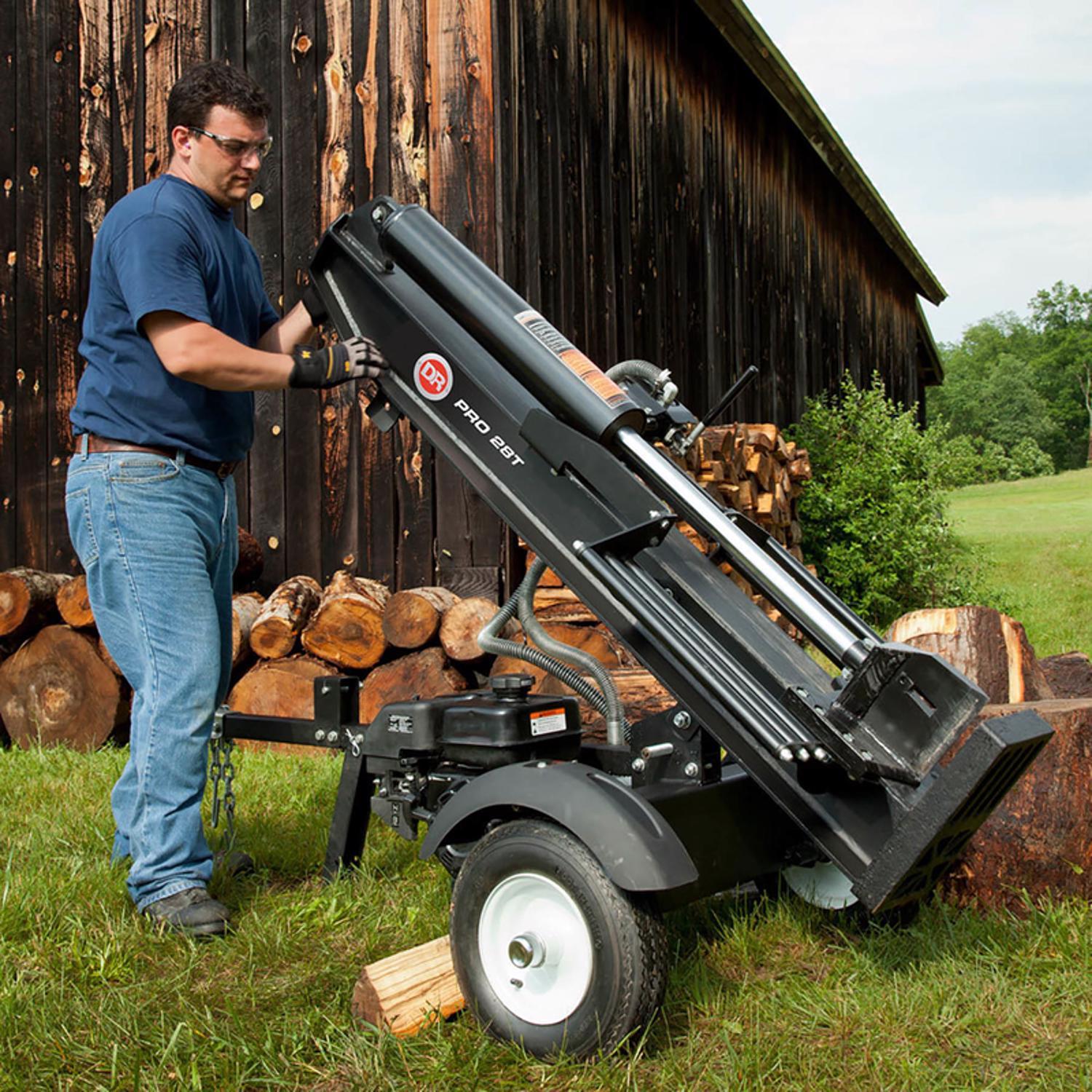 DR Power 28 ton Log Splitter Mfr WH35028DMN Ace Hardware