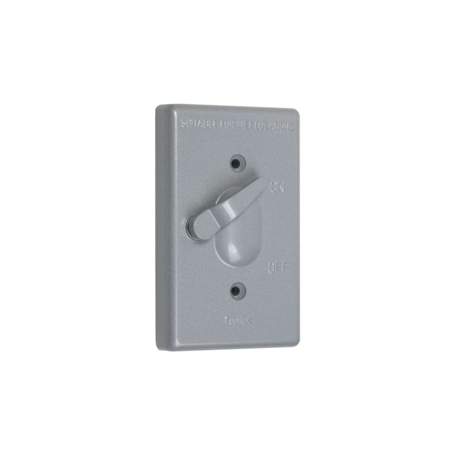 TayMac Rectangle Die-Cast Metal 1 gang Weatherproof Cover - Ace Hardware