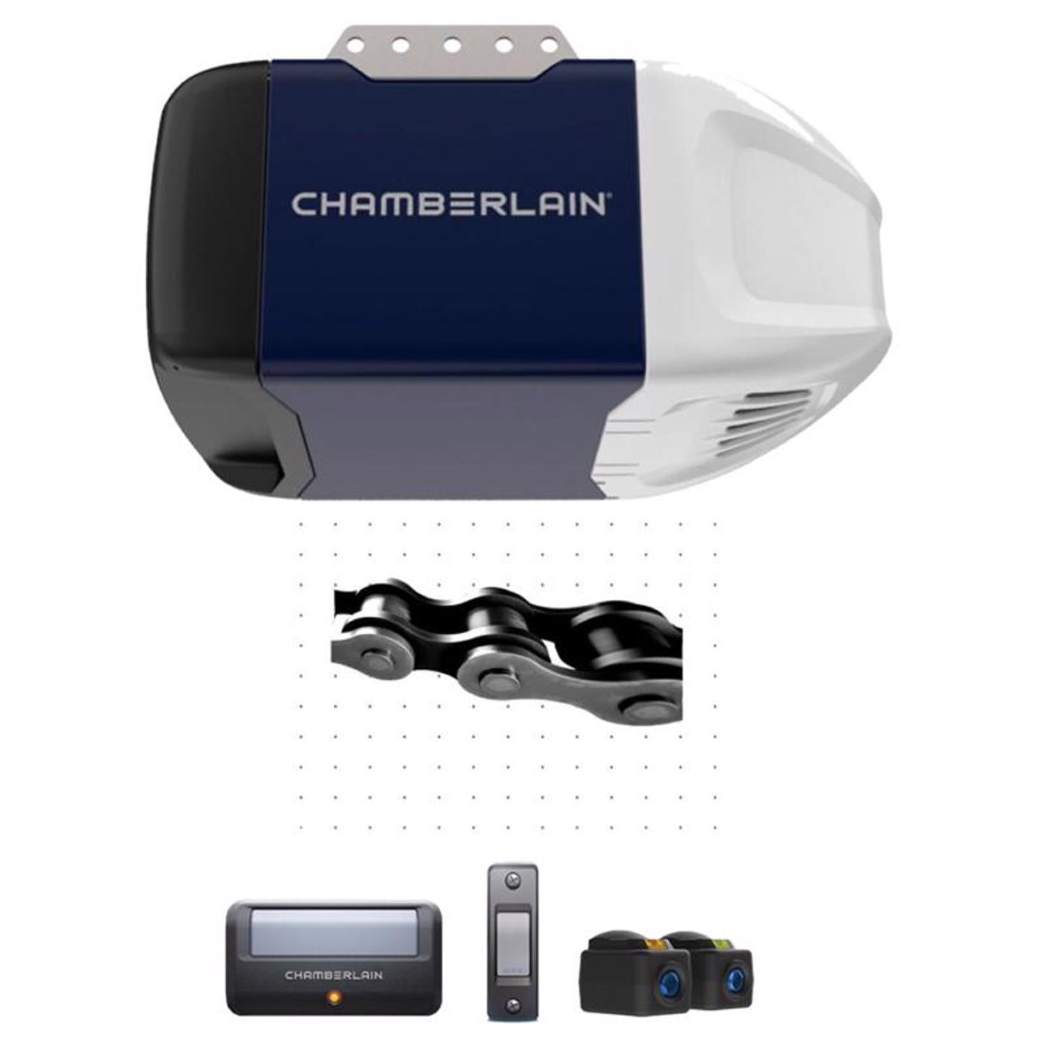 Chamberlain 1/2 HP Chain Drive Smart-Enabled Garage Door Opener ...