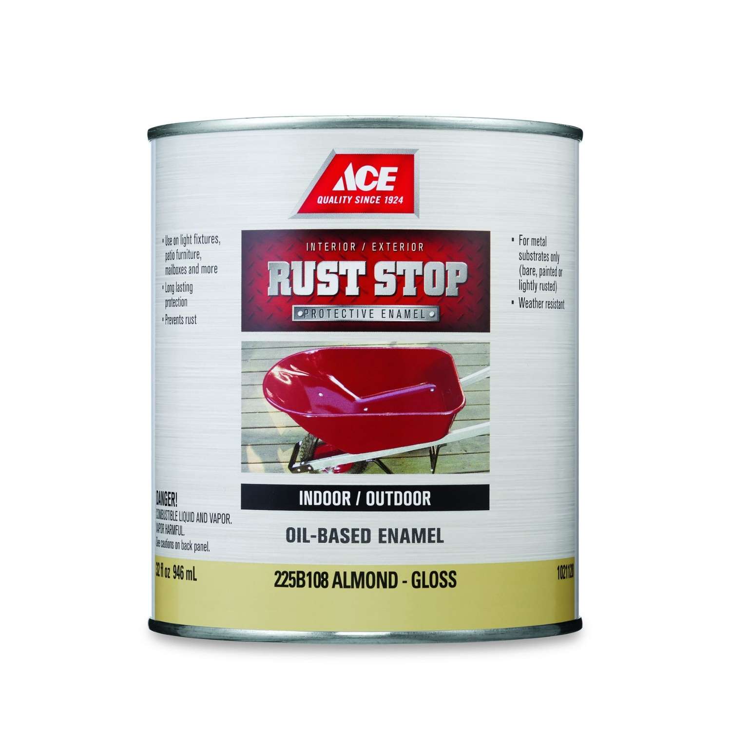 Ace Rust Stop Indoor/Outdoor Almond Oil-Based Enamel Rust Preventative ...
