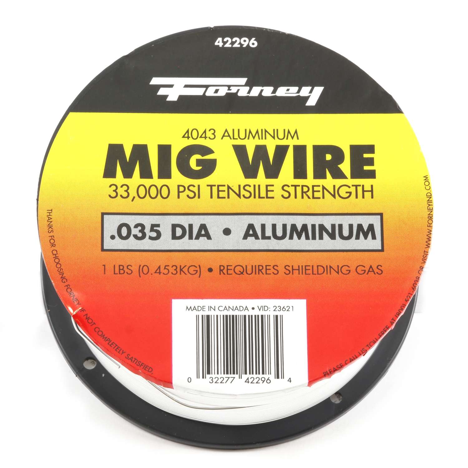 Forney 0.035 in. Aluminum MIG Welding Wire 33000 psi 1 lb - Ace Hardware