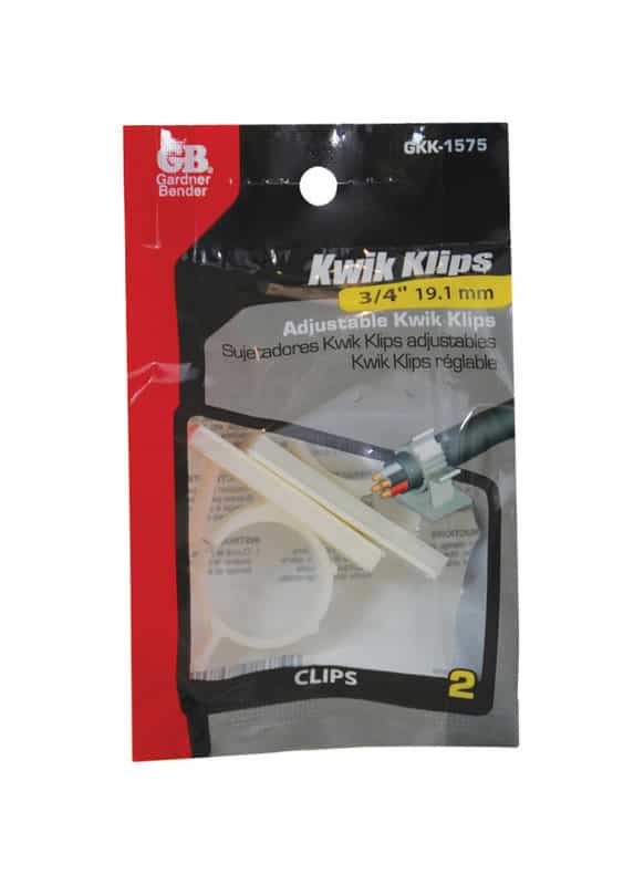 Gardner Bender 3-3/4 in. L Natural Plastic Kwik Clip - Ace Hardware