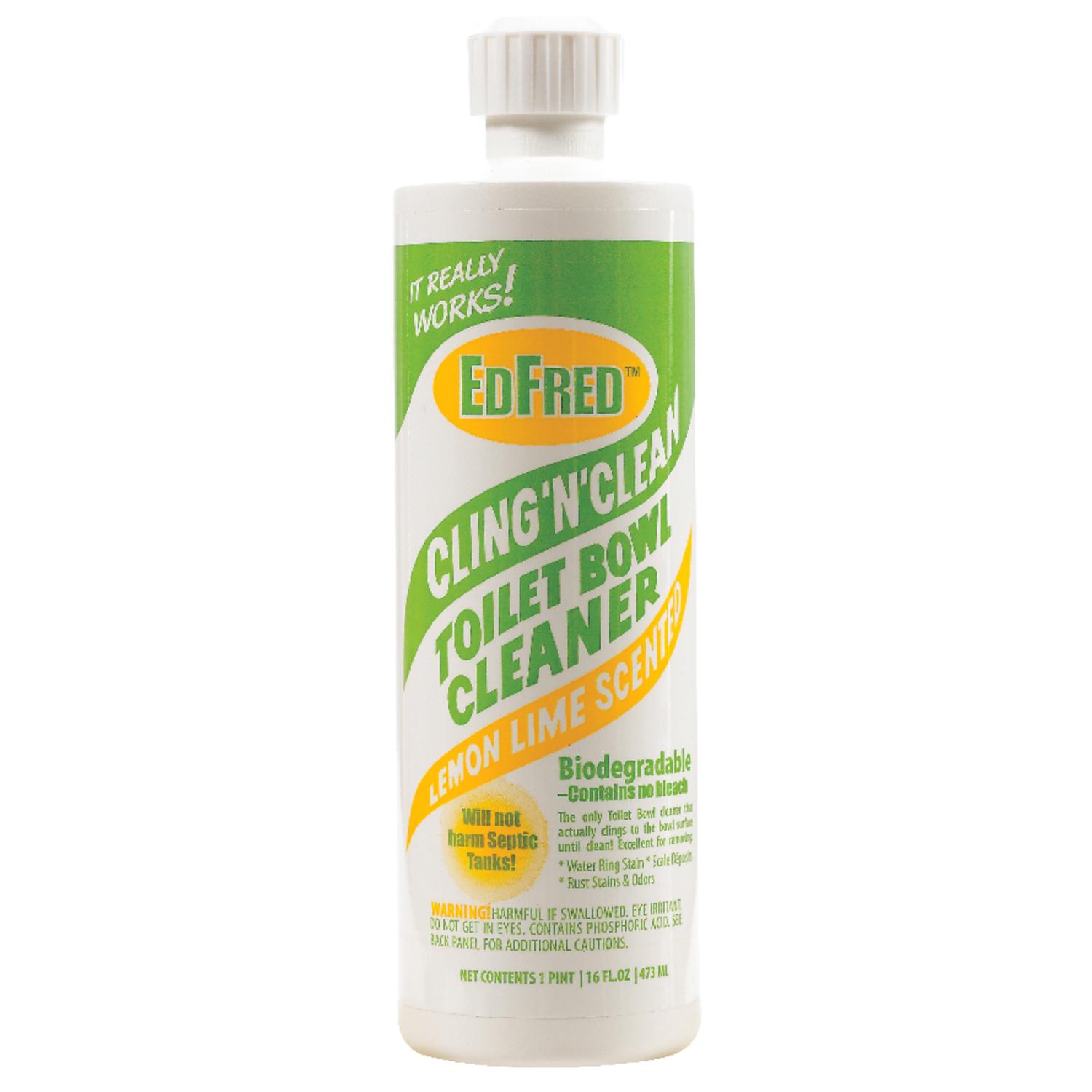 EdFred Cling 'N' Clean Lemon Lime Scent Toilet Bowl Cleaner 16 oz ...