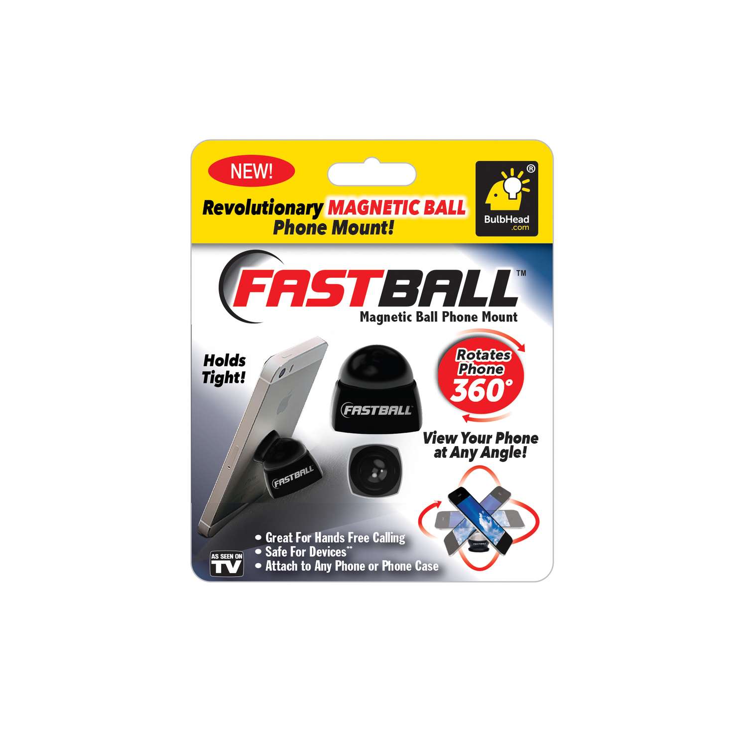 Fast Ball Black Magnetic Ball Phone Holder - Ace Hardware