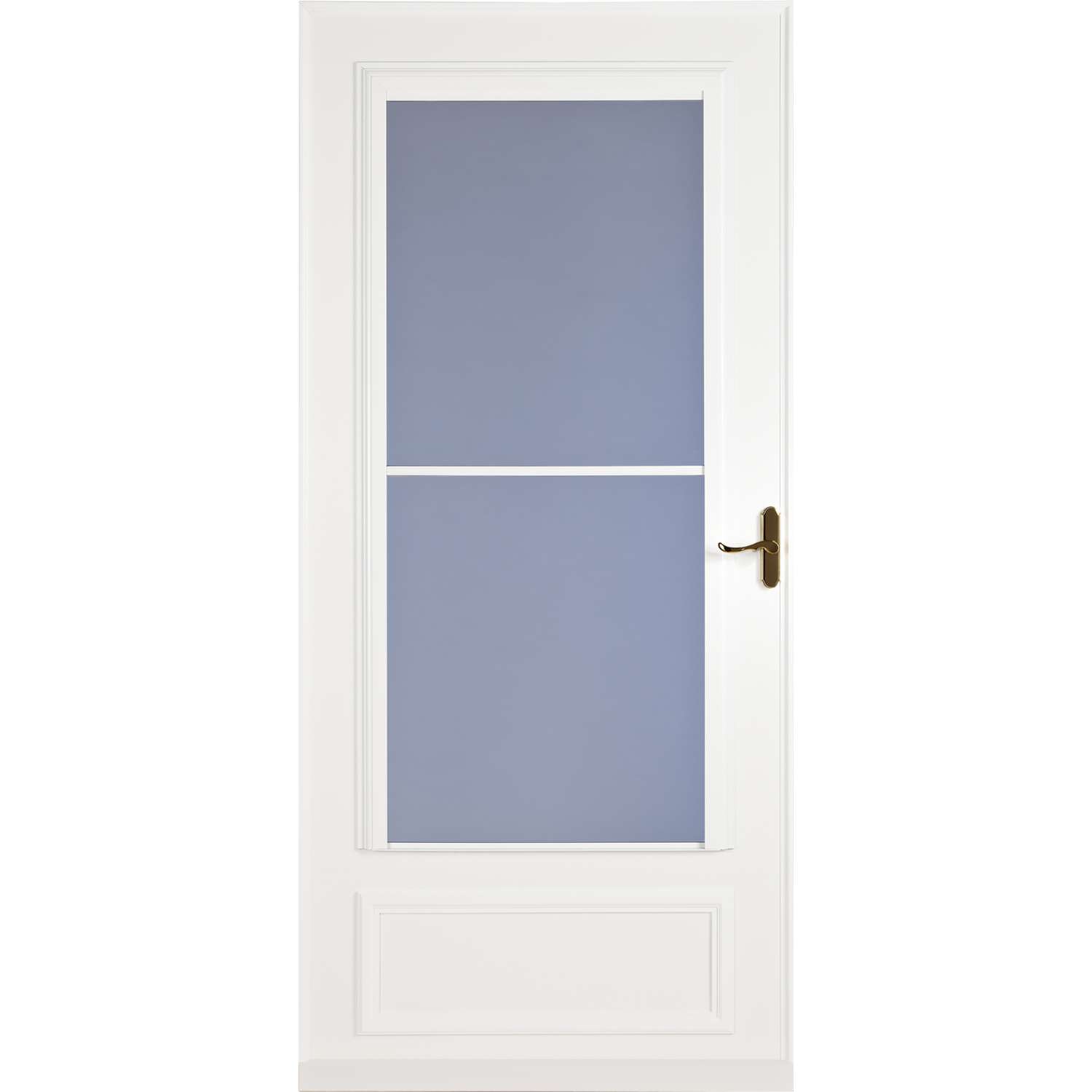 Larson Screen Away 81 in. H X 32 in. W Vinyl/Wood White Mid-View ...