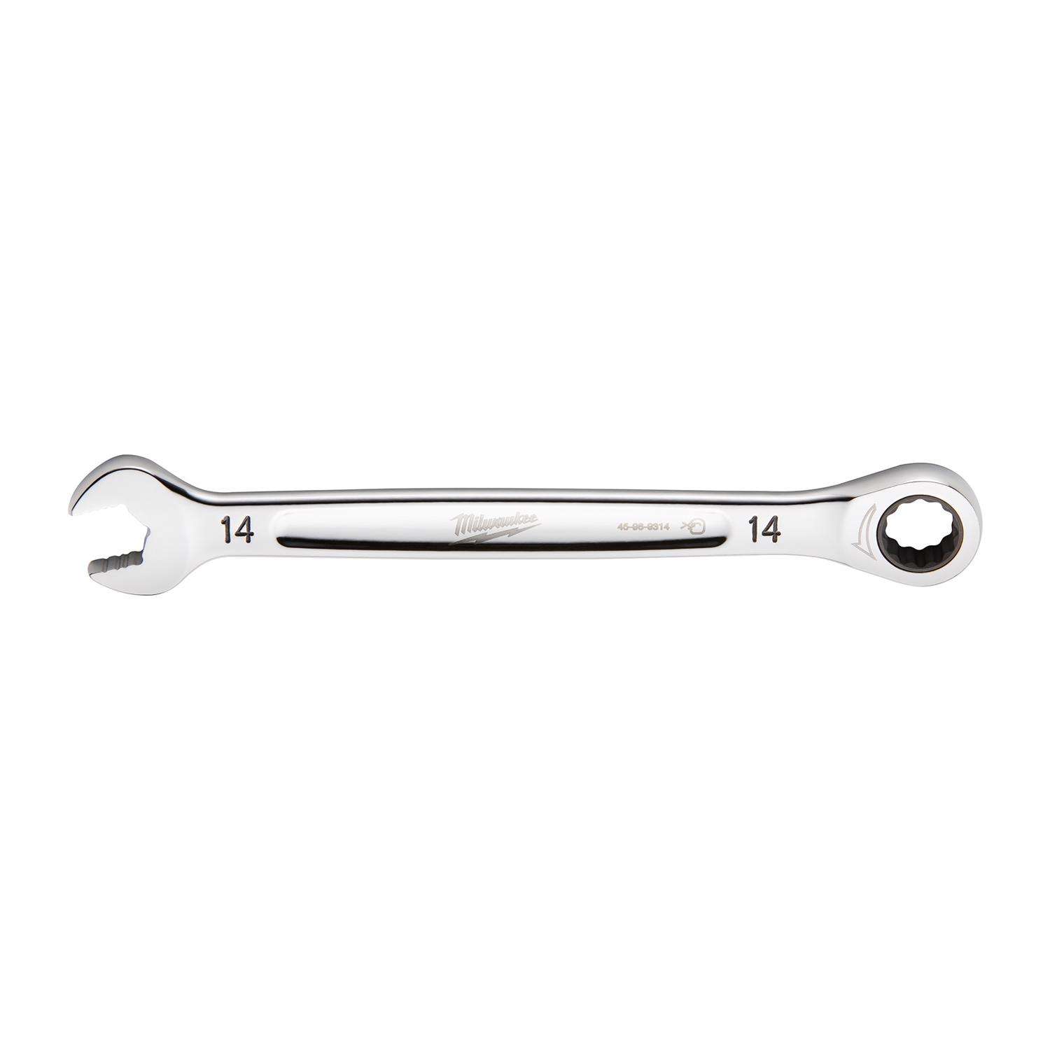 Milwaukee 14 mm X 14 mm 12 Point Metric Ratcheting Combination Wrench 7 ...