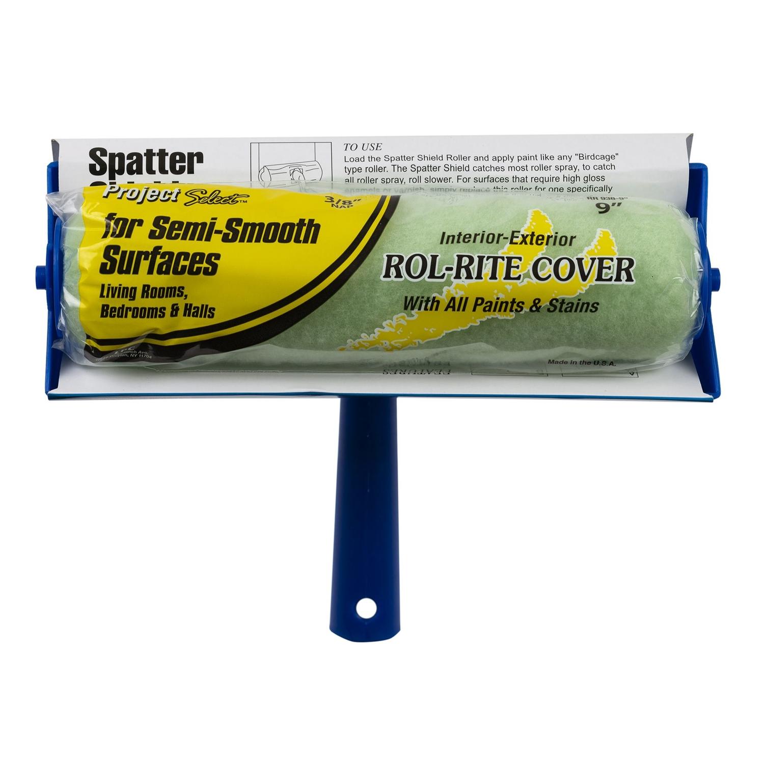 Linzer Project Select 9 in. W Regular Paint Roller Frame and Cover ...