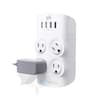 360 Electrical Revolve 4 outlets Wall Tap Surge Protector White 1080 J ...