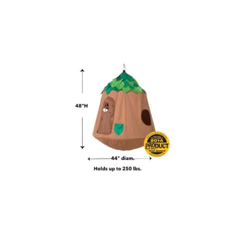 Hearthsong Leaf Hanging Tent with LED Light Nylon Tan/Green 1 pc - Ace ...