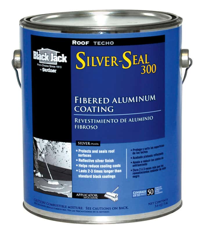 Black Jack Silver Seal 300 Gloss Silver Fibered Aluminum Roof Coating 1 ...