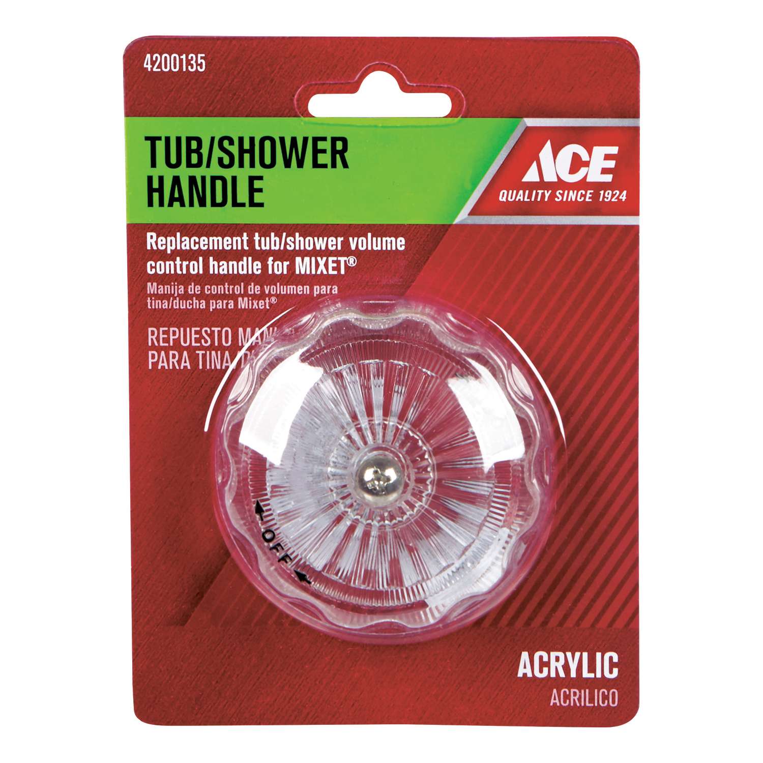 Ace For Mixet Clear Bathroom, Tub and Shower Faucet Handle - Ace Hardware