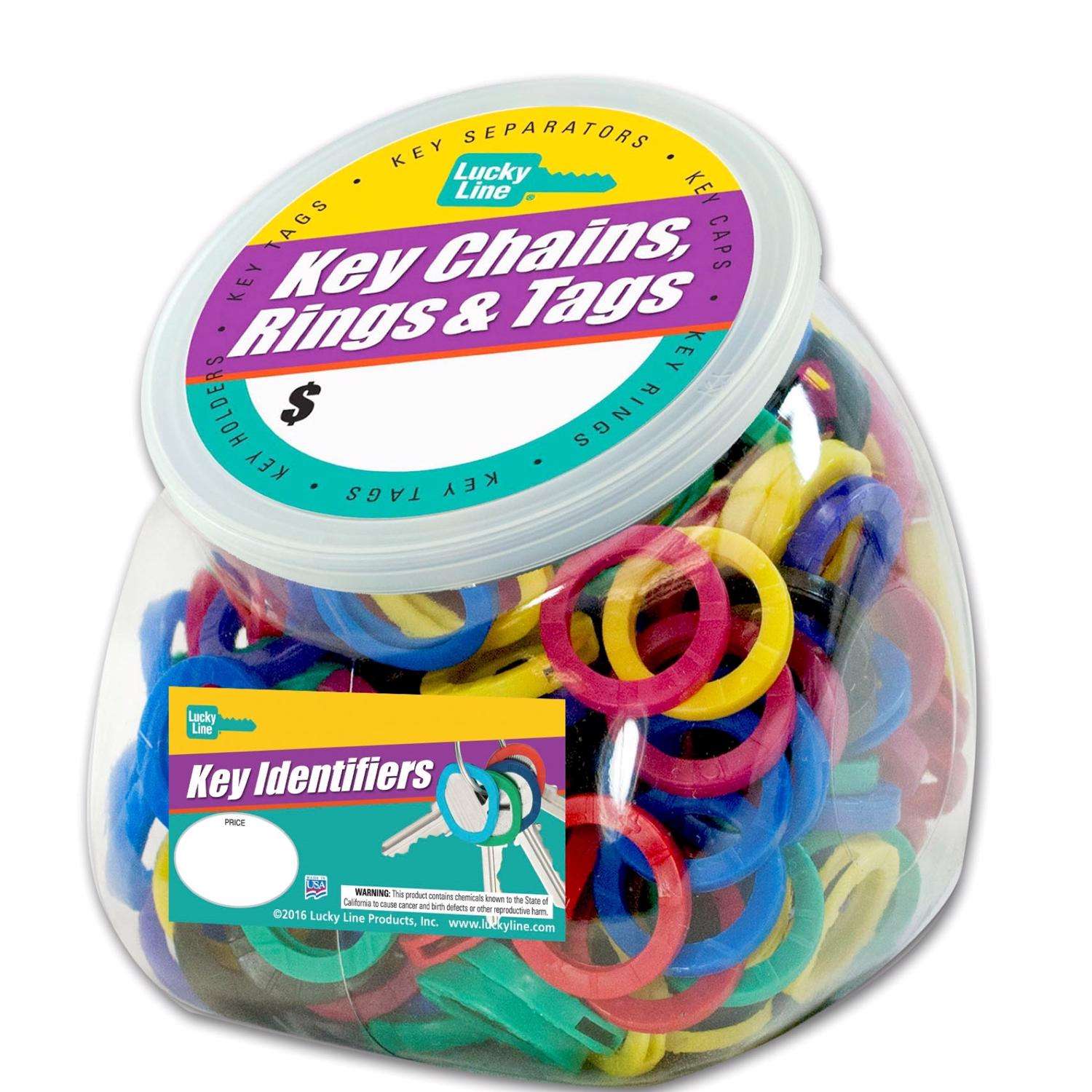 Lucky Line Vinyl Assorted Key Identifier - Ace Hardware