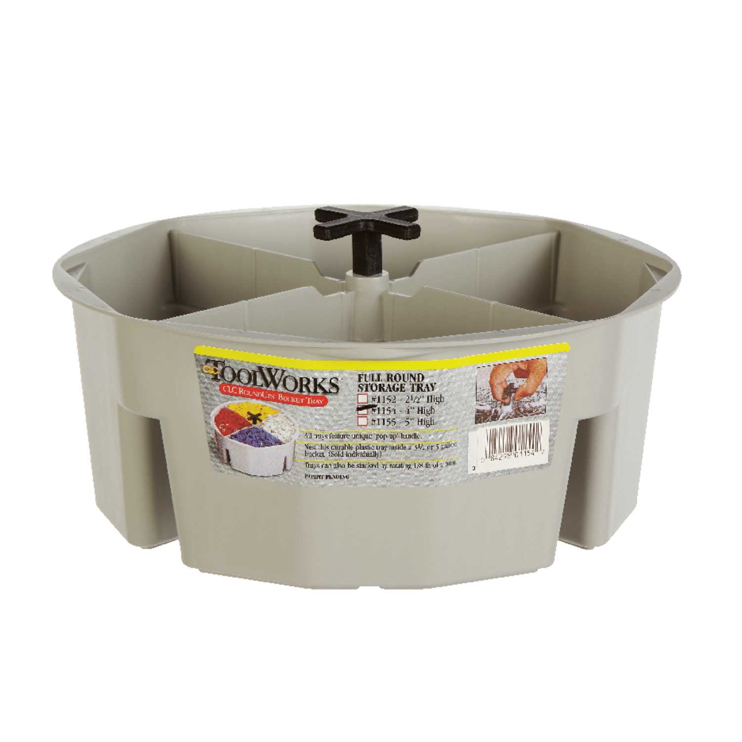 CLC 10.5 in. Plastic Bucket Tray 10.5 in. W x 4 in. H Black - Ace Hardware