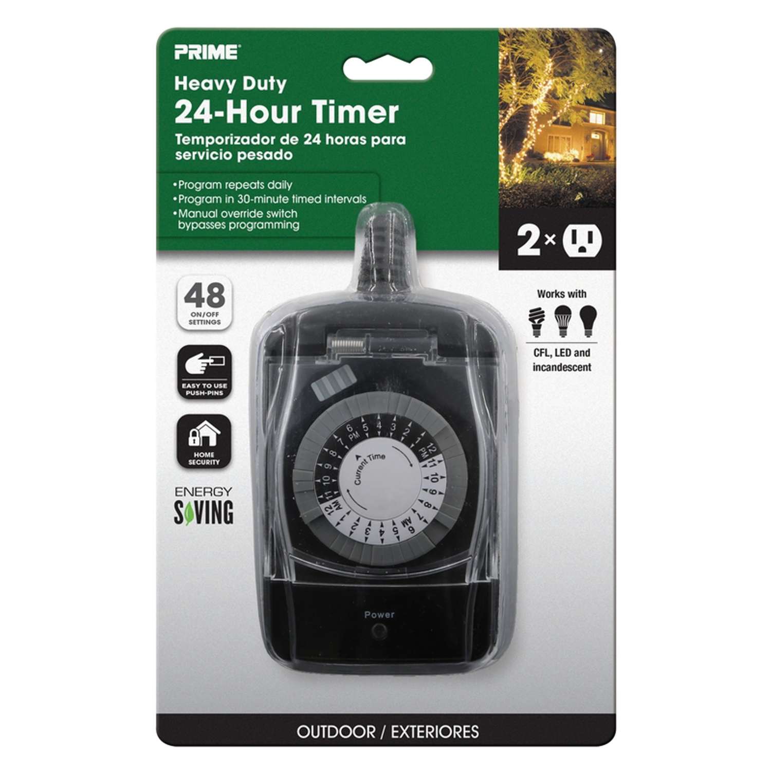 Prime Outdoor Mechanical Timer 125 V Black - Ace Hardware