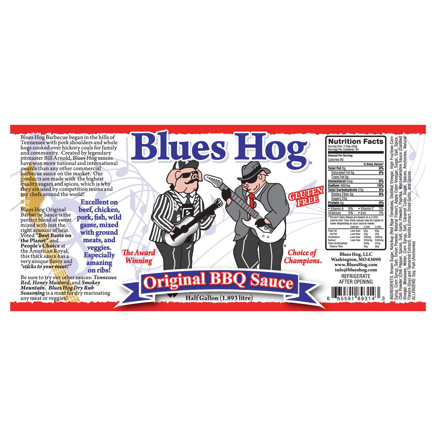 Blues Hog Original BBQ Sauce 64 oz. - Ace Hardware