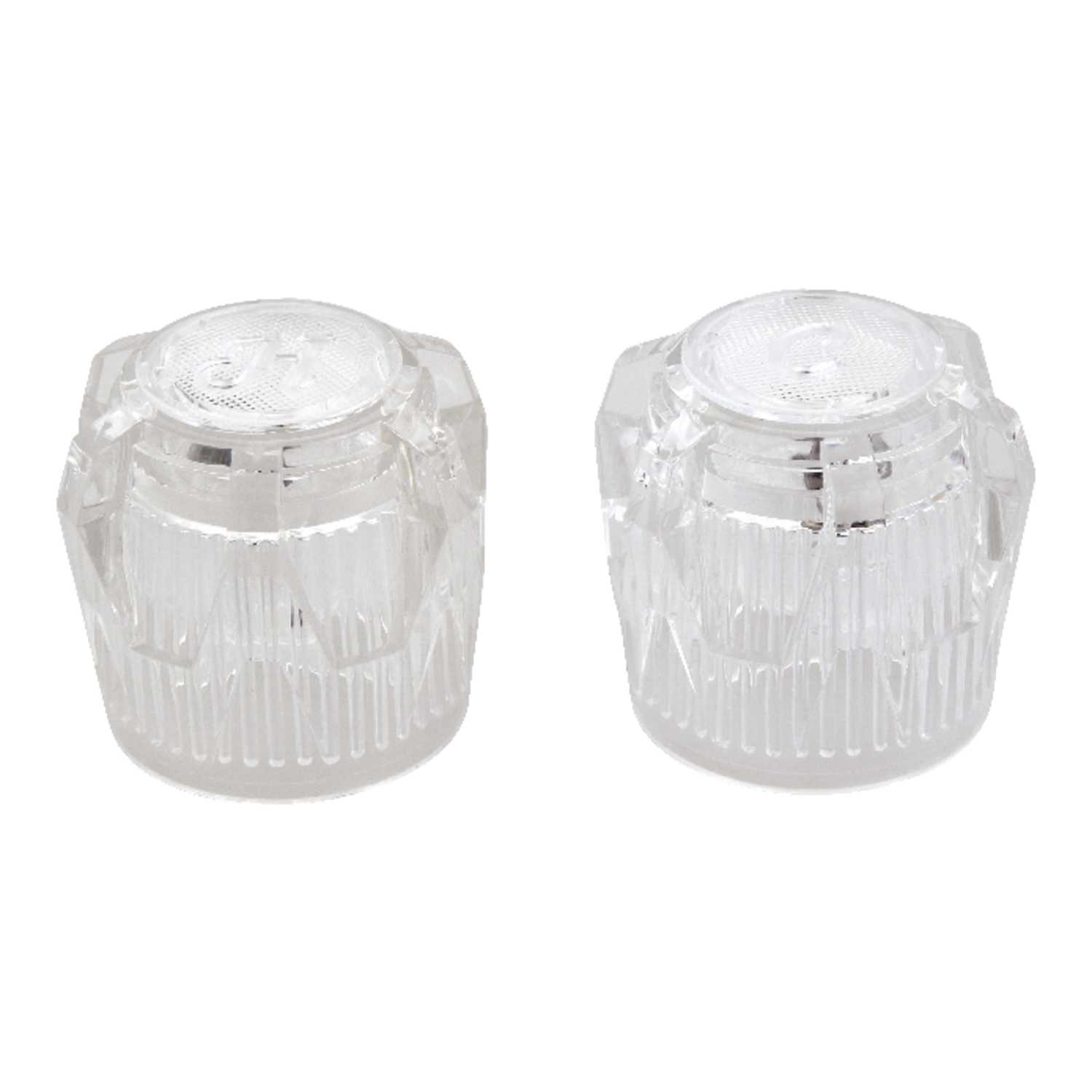 Ace OEM Clear Plastic Hot and Cold Faucet Handles For Phoenix Sink, Tub ...