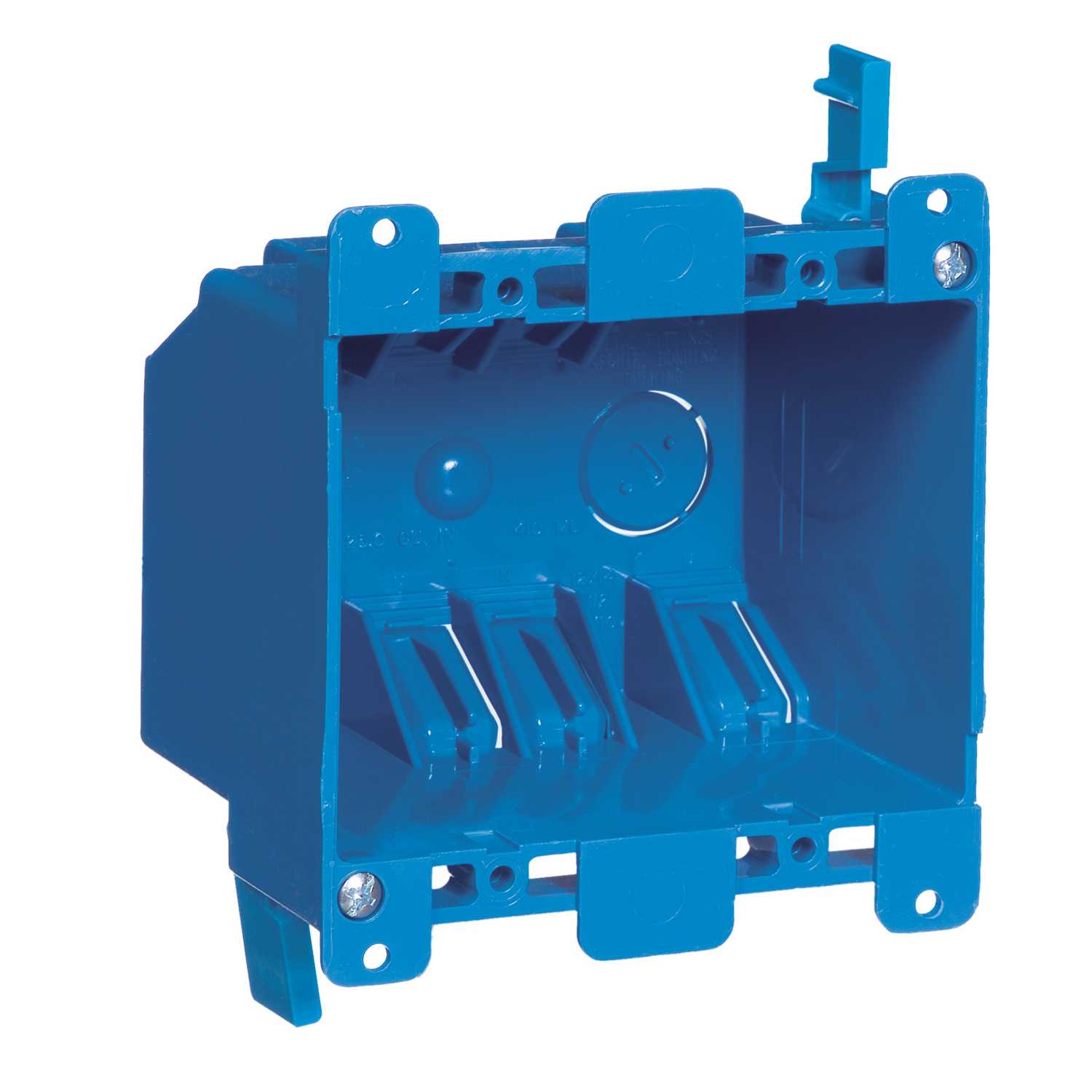 Carlon 3-15/16 in. Rectangle PVC 2 gang Outlet Box Blue - Ace Hardware