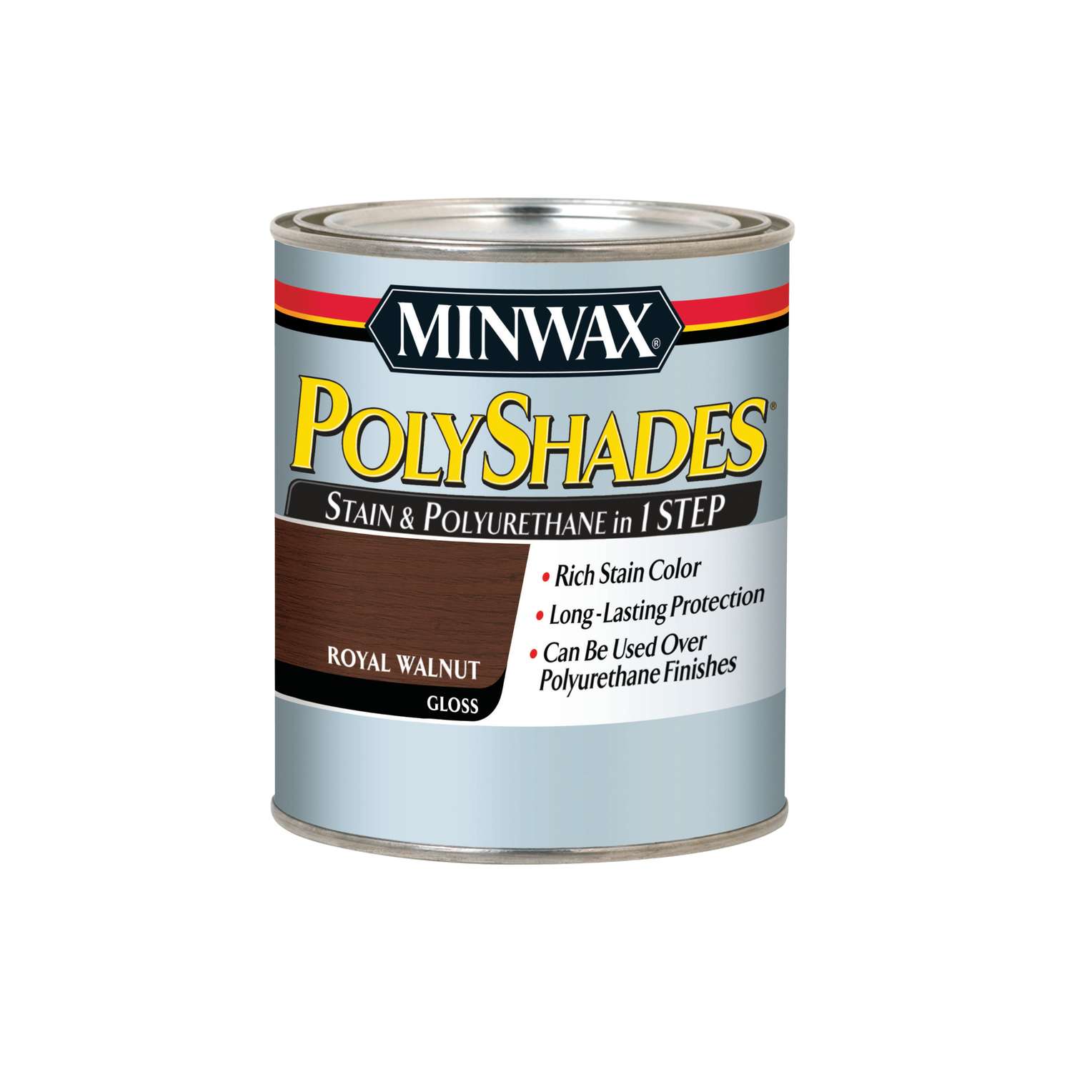 Minwax PolyShades Semi-Transparent Gloss Royal Walnut Oil-Based Stain ...