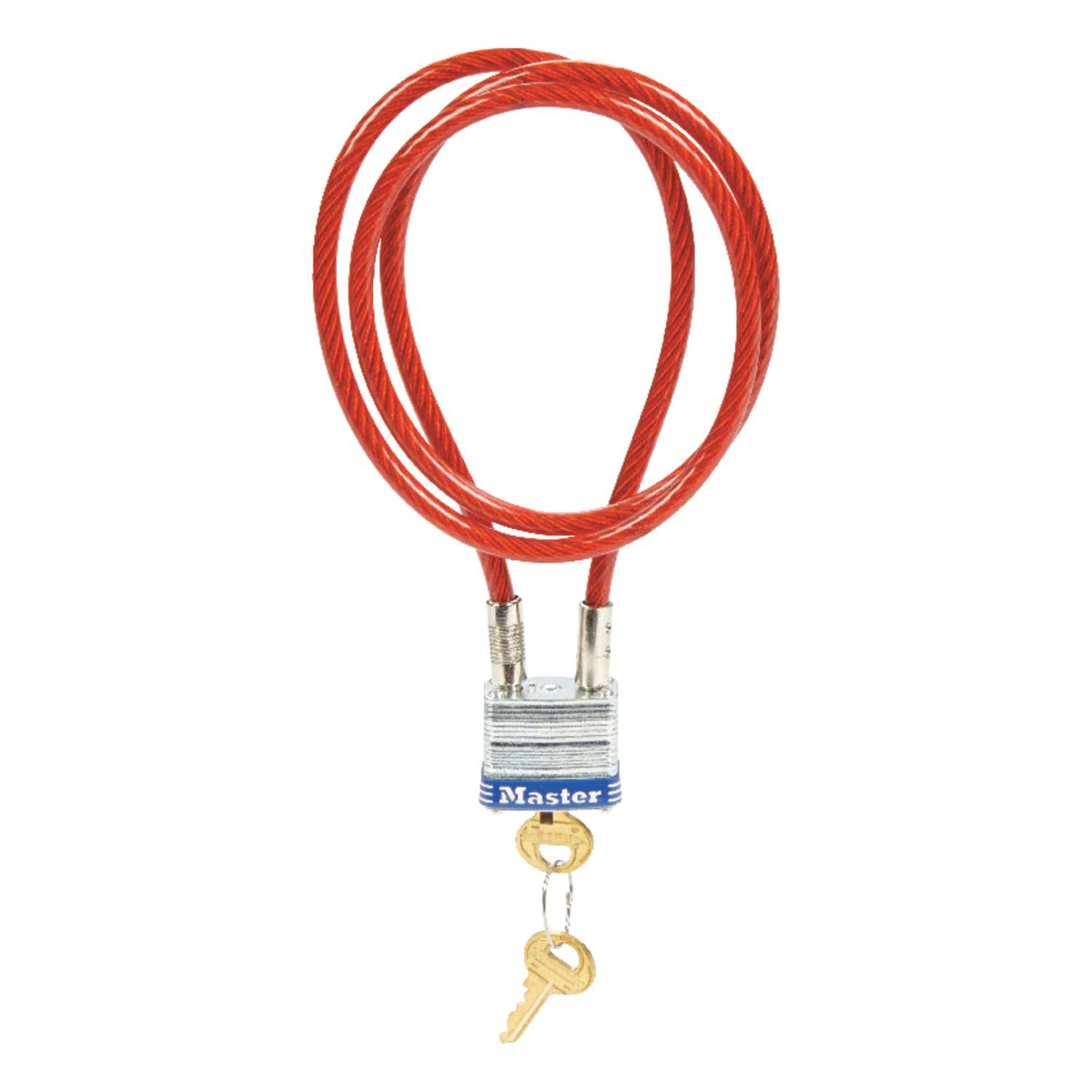 Master Lock 3/16 in. W X 36 in. L Steel 4-Pin Cylinder Locking Cable ...