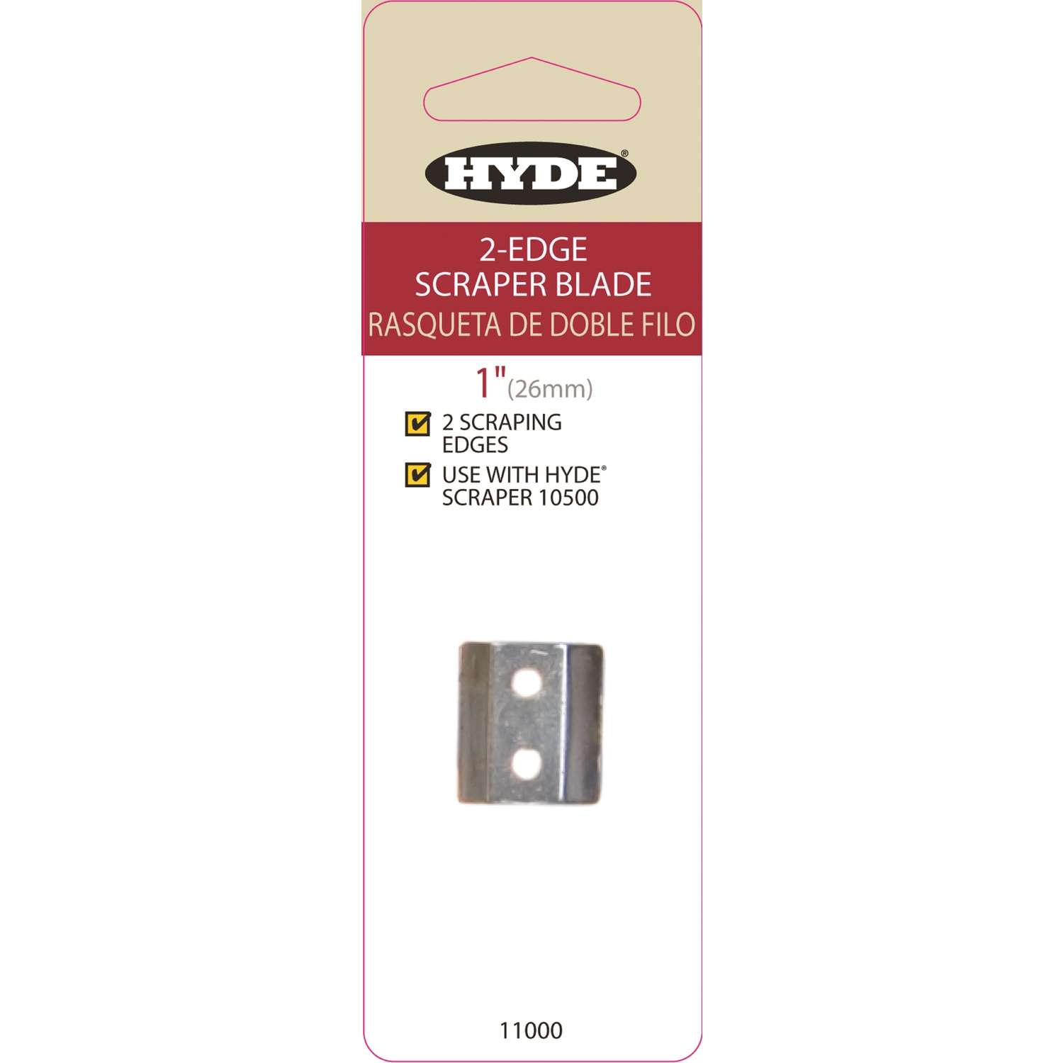 Hyde 1 in. W High Carbon Steel Double Edge Scraper Blade - Ace Hardware