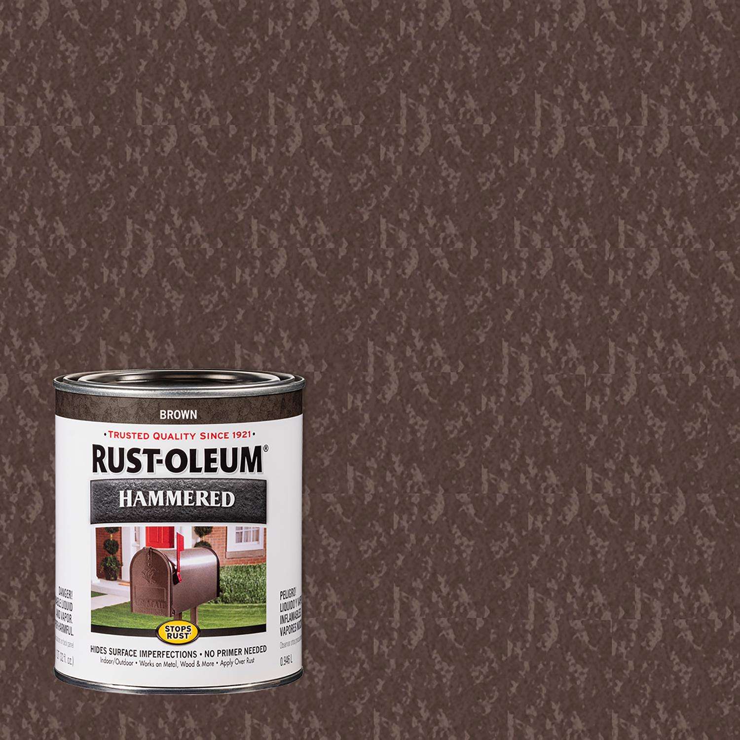 Rust-Oleum Stops Rust Indoor and Outdoor Hammered Brown Protective ...