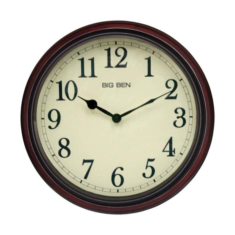 Westclox 15.5 in. L X 15.5 in. W Indoor Classic Analog Wall Clock Glass ...