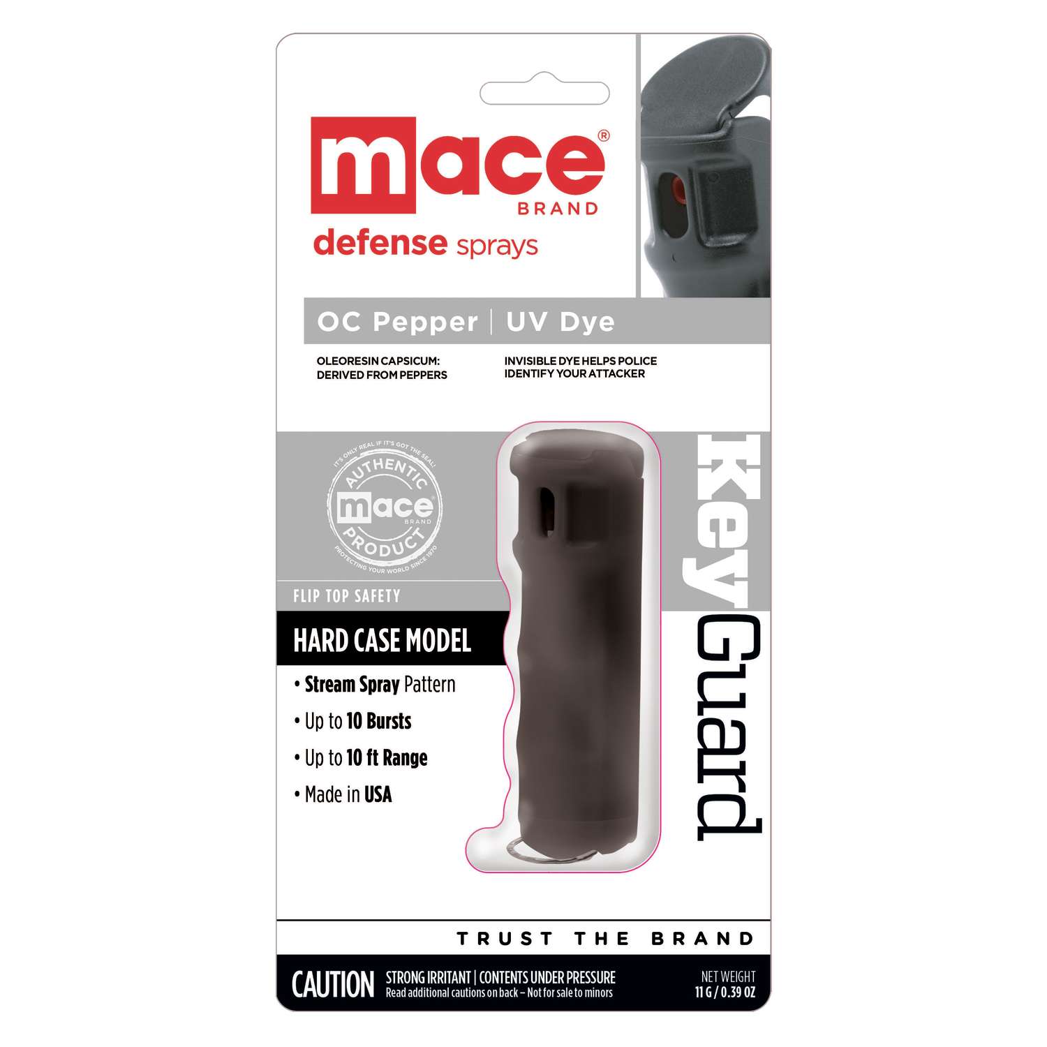 Mace Hardcase Black Aluminum/Plastic Pepper Spray - Ace Hardware