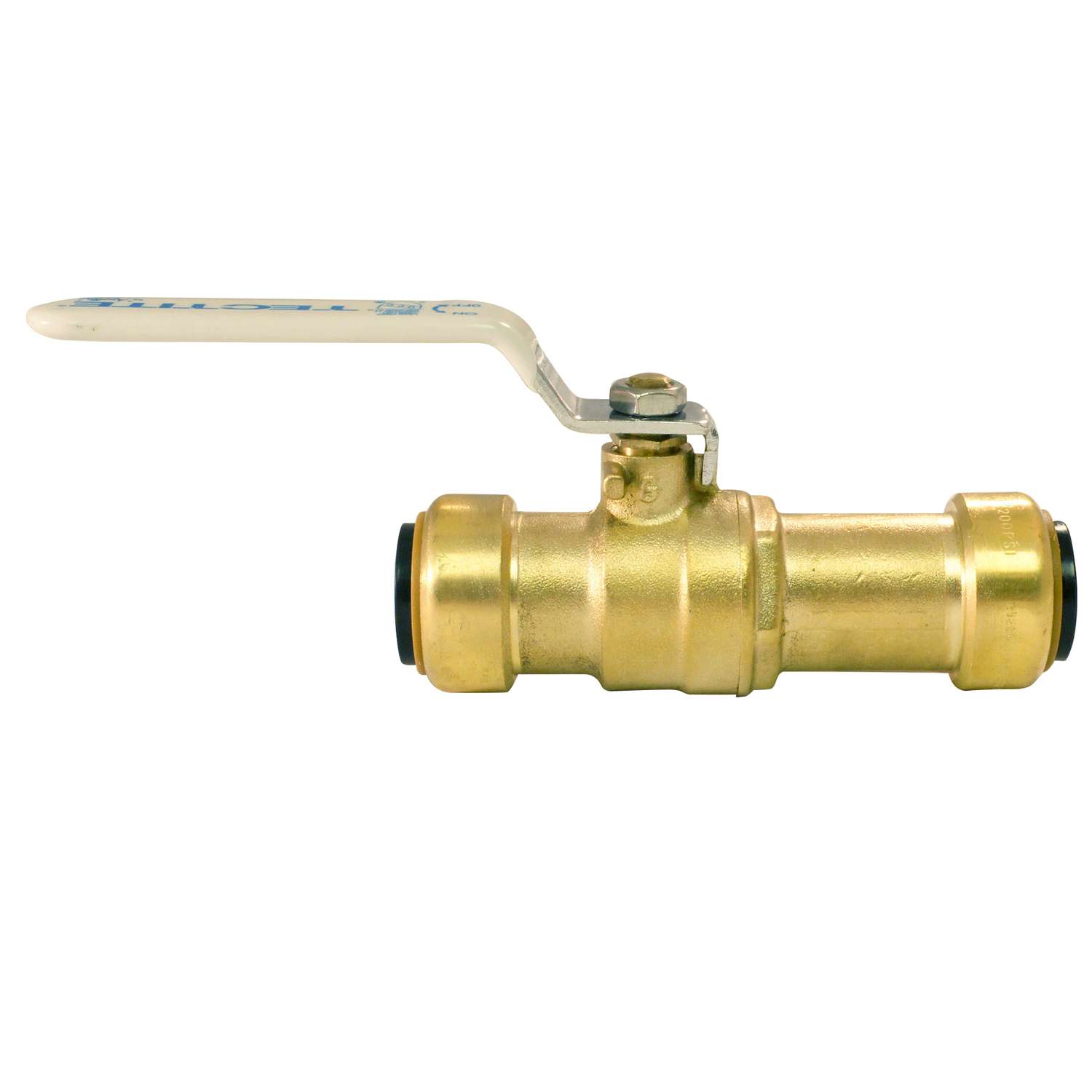Apollo Tectite 3/4 in. Brass Push Fit Slip Ball Valve Standard Port ...