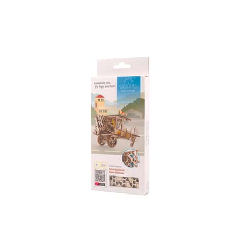 UGears Mini Biplane Mechanical Model Kit Wood Tan 84 pc - Ace Hardware