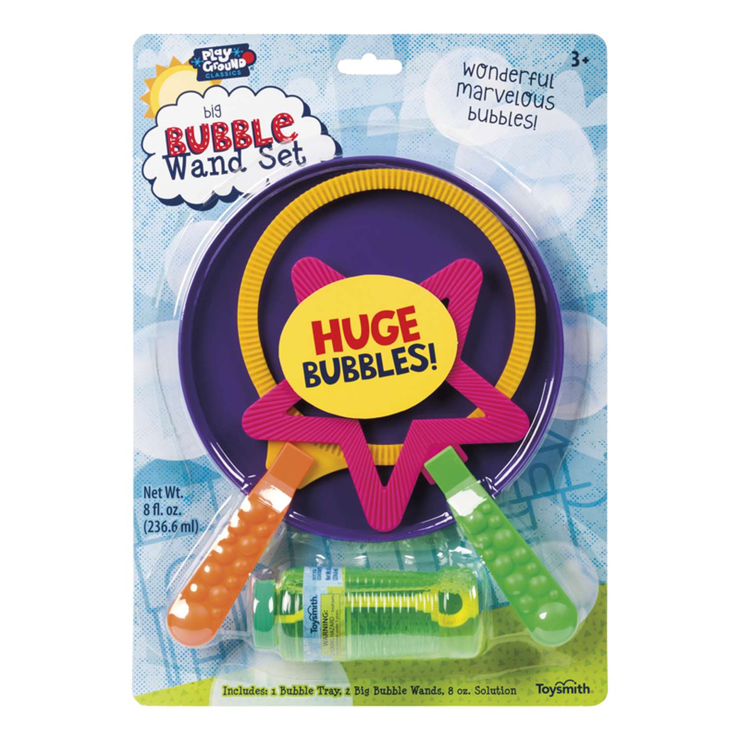 Toysmith Play Ground Classics Big Bubble Set Multicolored 4 pc Mfr ...
