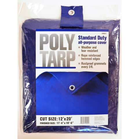 Projex 12 ft. W X 20 ft. L Light Duty Polyethylene Tarp Blue - Ace Hardware