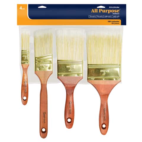 RollerLite All Purpose Medium Stiff Assorted Paint Brush Set - Ace Hardware
