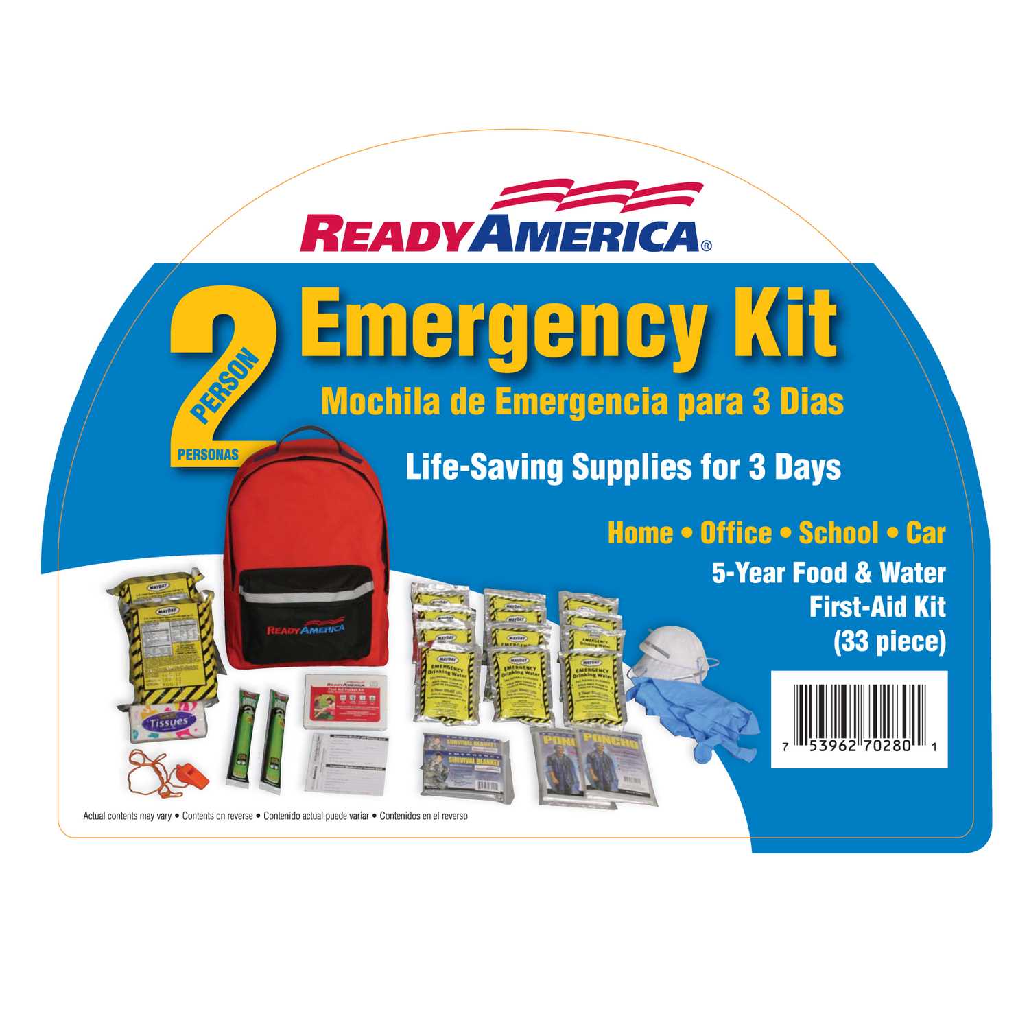 Ready America Emergency Kit 3 Day/2 Person - Ace Hardware