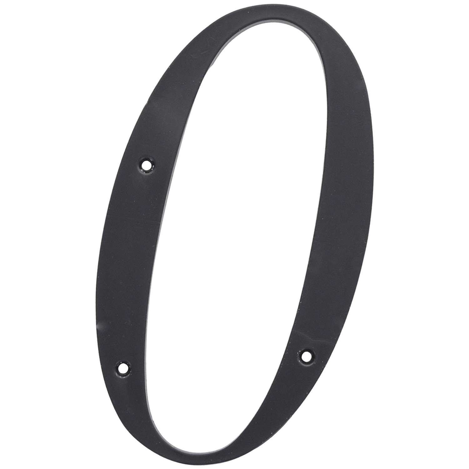 Hillman 6 in. Reflective Black Plastic Nail-On Number 0 1 pc - Ace Hardware