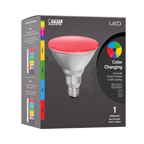 Feit LED Smart PAR38 E26 (Medium) Floodlight Color Changing 90 Watt ...