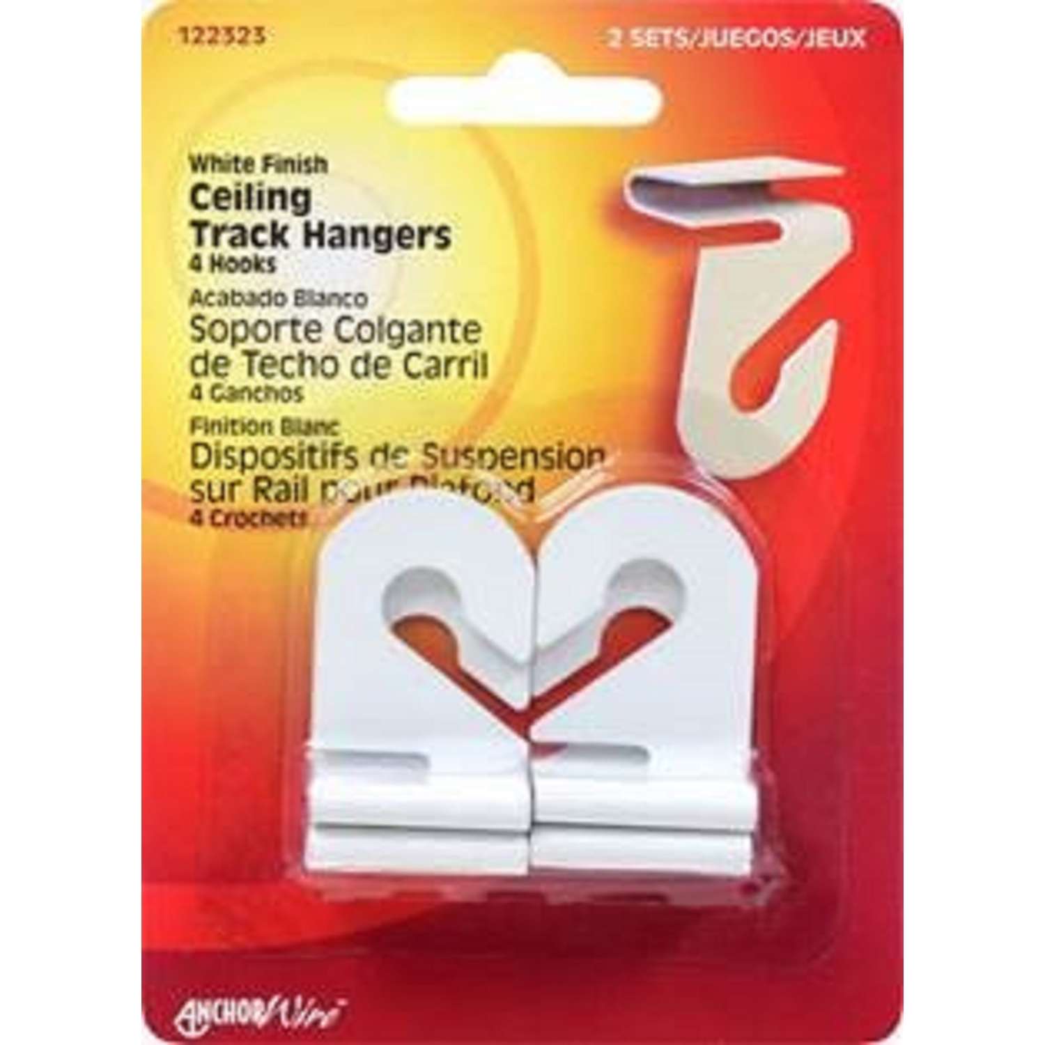 Hillman Ceiling Track Hangers White - Ace Hardware