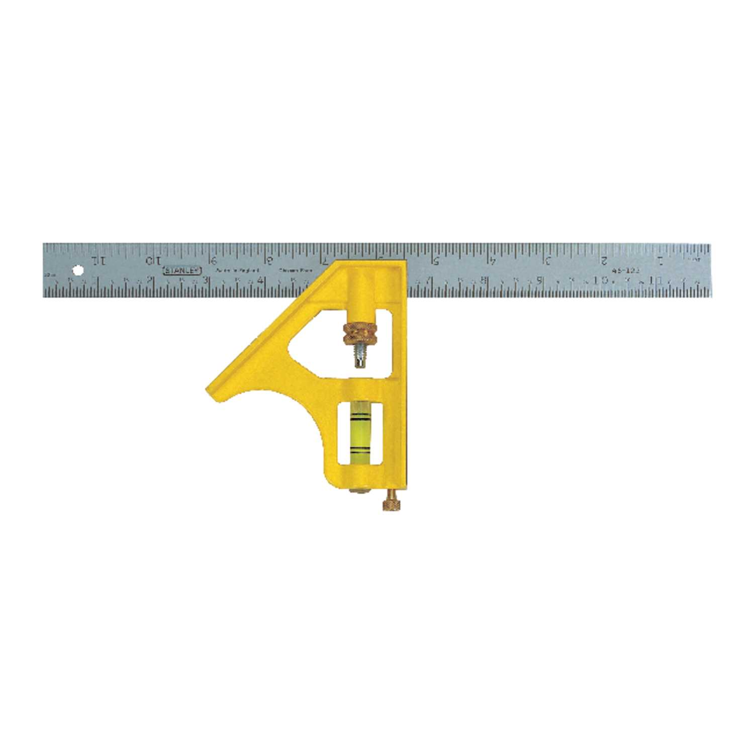 Stanley 12 in. L x 3 in. H Steel Combination Square Silver - Ace Hardware