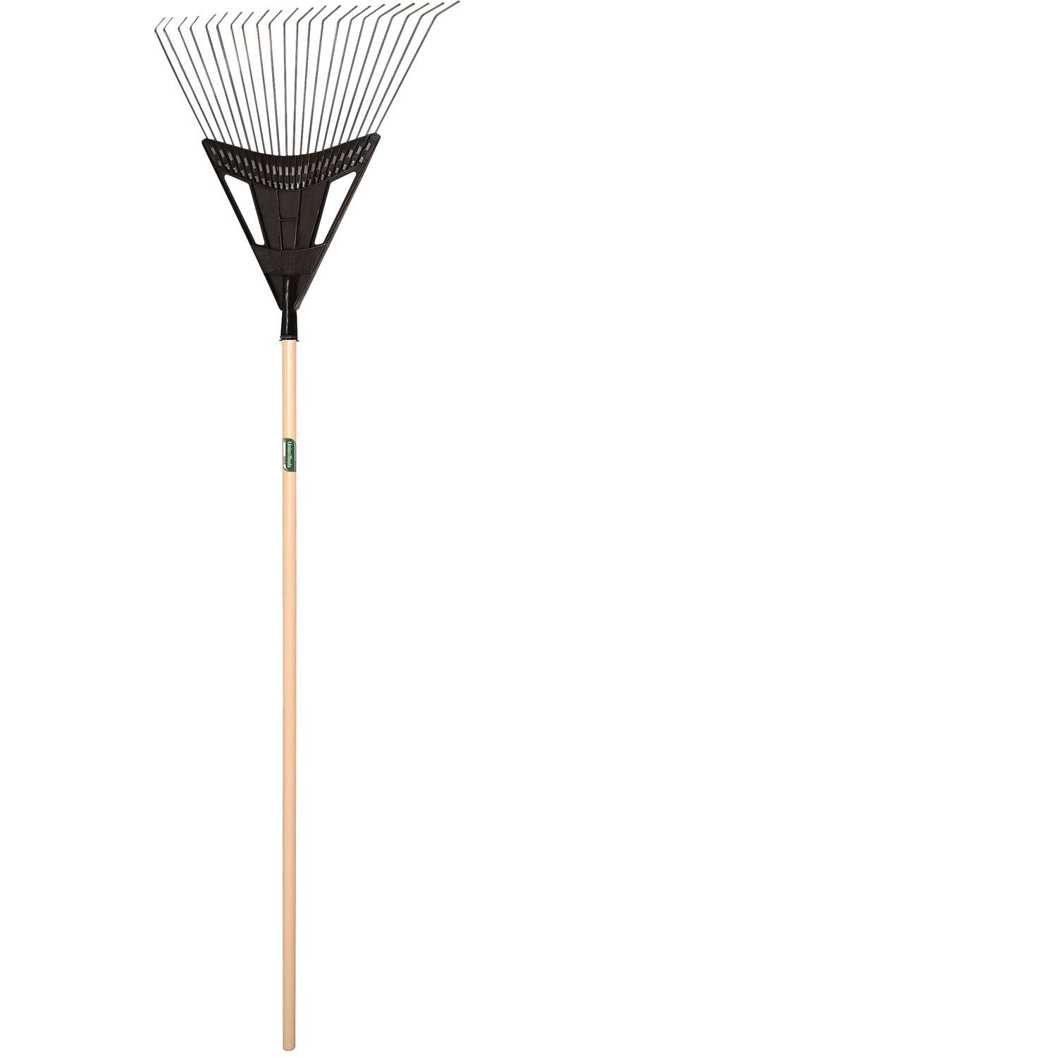 UnionTools 64.63 in. 22 Tine Steel Leaf Rake Wood Handle - Ace Hardware