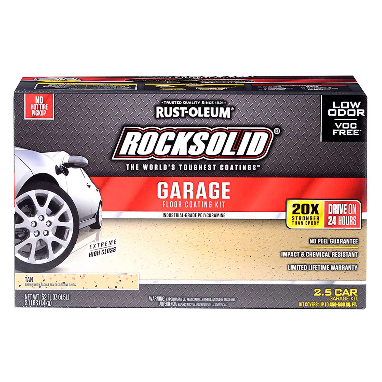 Rust-Oleum RockSolid Extreme High-Gloss Tan Polycuramine Garage Floor ...
