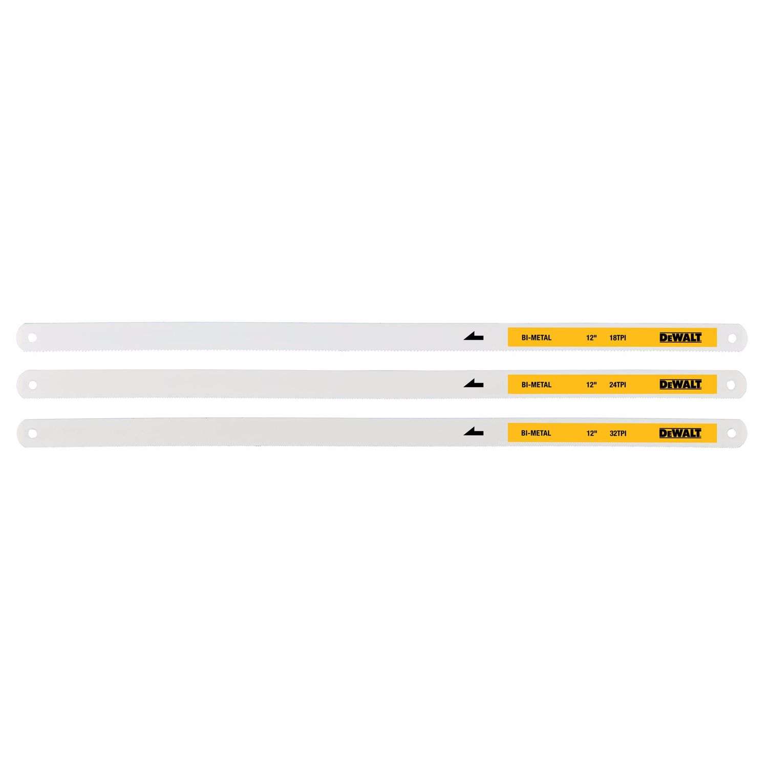 DeWalt 12 in. Bi-Metal Hacksaw Blade Set 3 pk - Ace Hardware