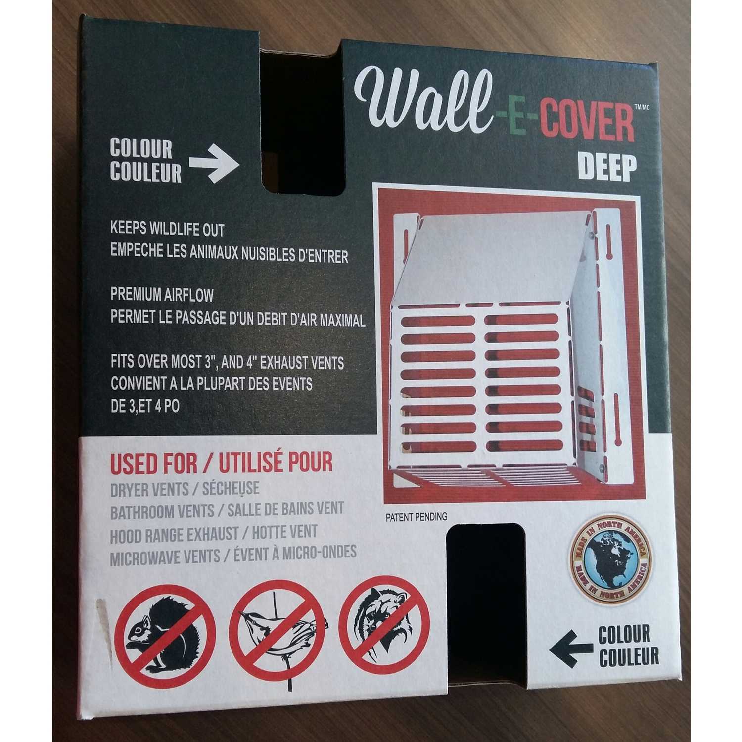 Wall-E-Cover 19 in. W x 18 in. L x 15 in. Dia. Galvanized White Metal ...