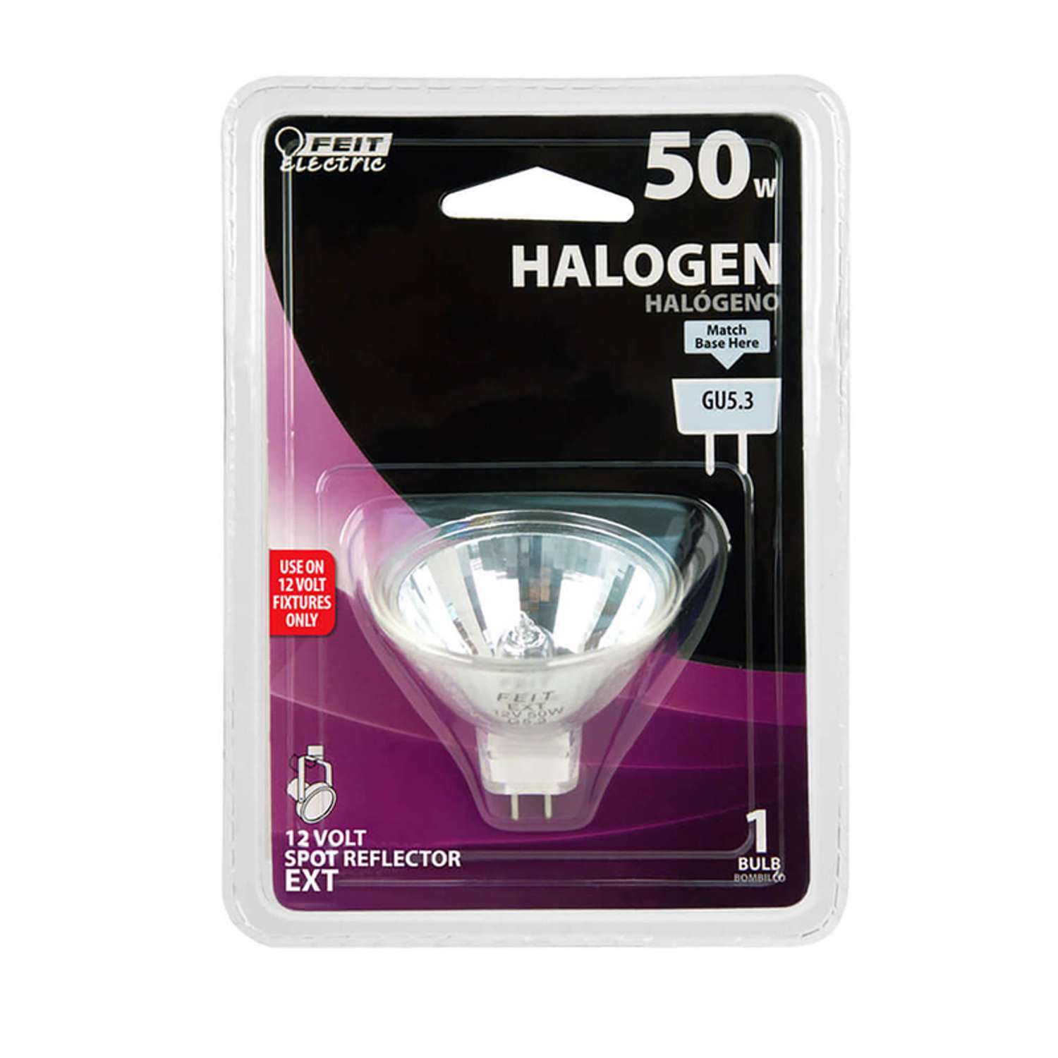 Feit 50 W MR16 Floodlight Halogen Bulb 540 lm Bright White 1 pk - Ace ...