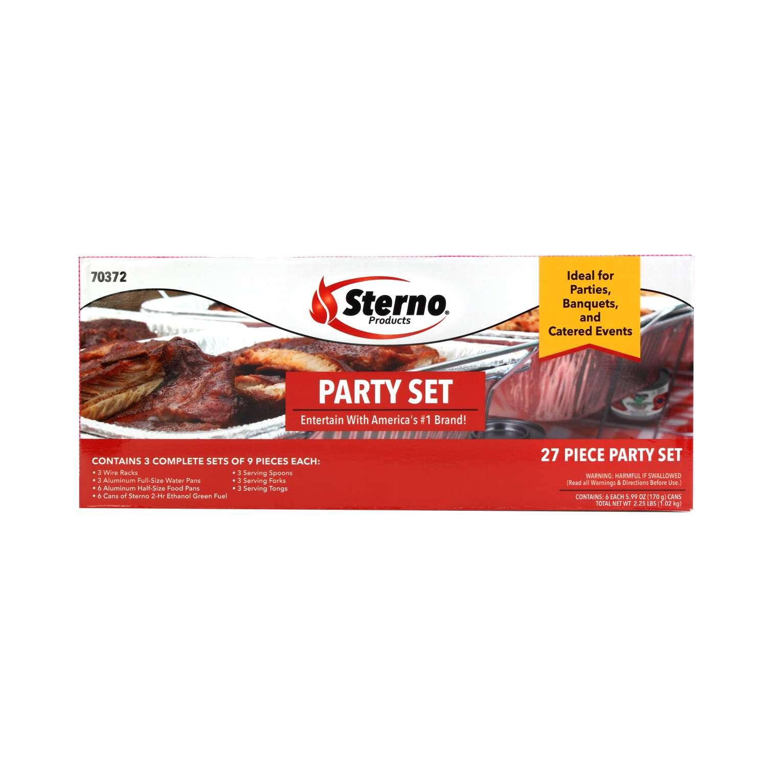 Sterno Buffet Kit 10.25 in. H X 13.50 in. W X 23.63 in. L 27 pc - Ace ...