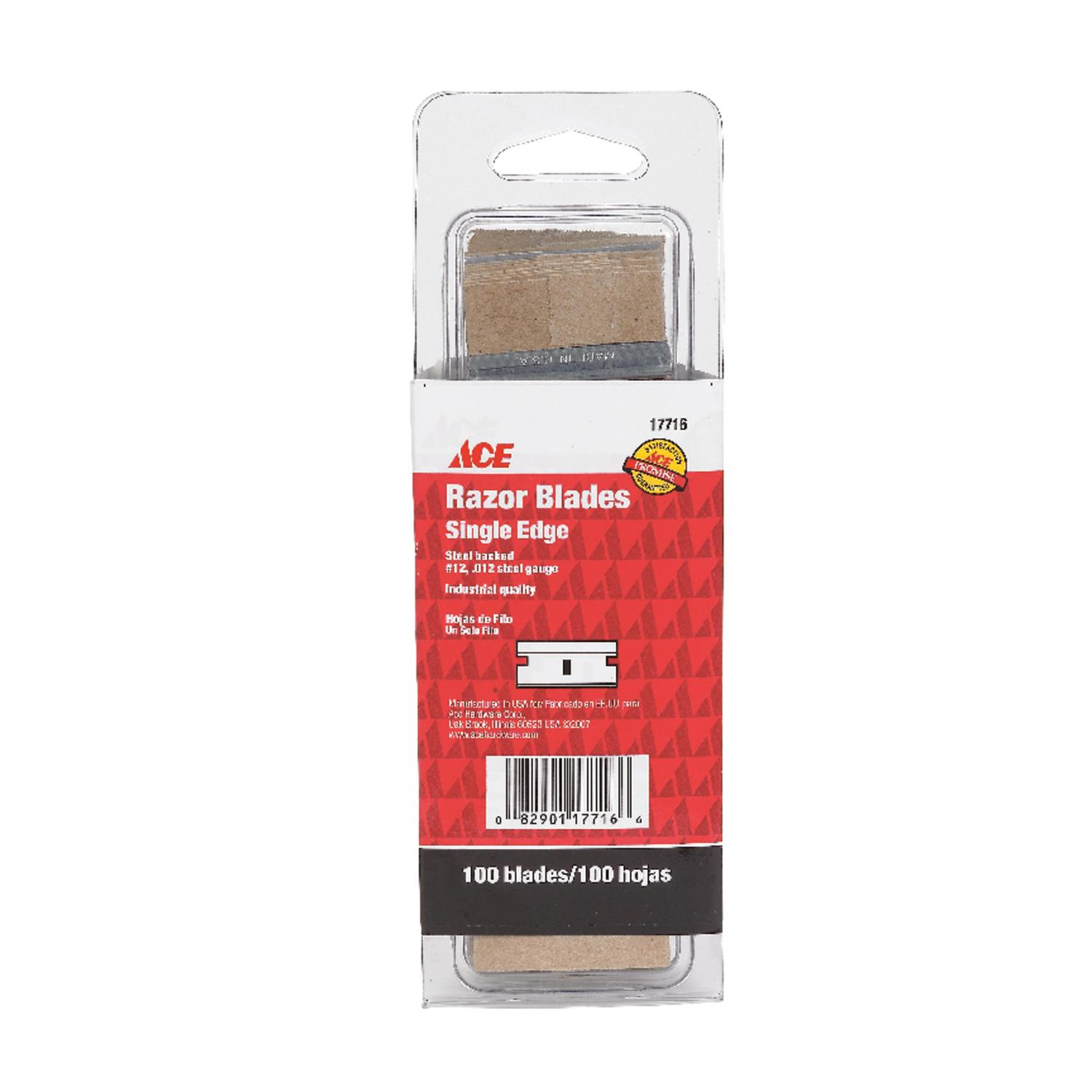 Ace Carbon Steel Single Edge Razor Blade 1.75 in. L 1 pk - Ace Hardware