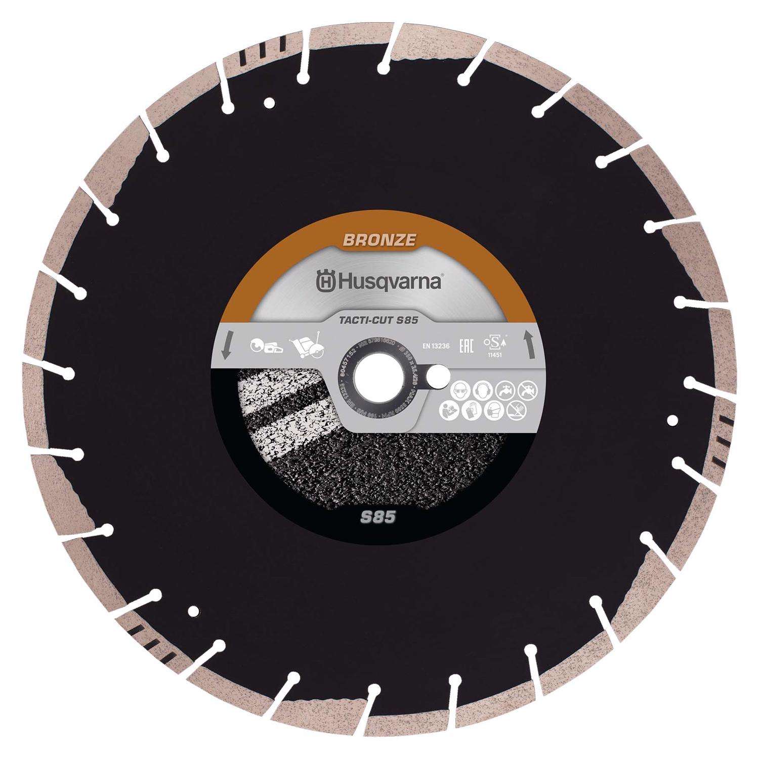 Husqvarna 14 in. D X 1 in. Tacti-Cut S85 Diamond Circular Saw Blade 1 ...